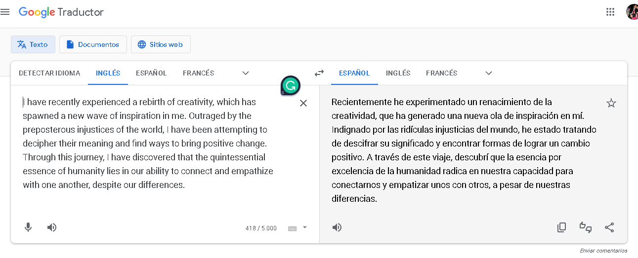 Hacer oraciones en ingles, con Chat GPT