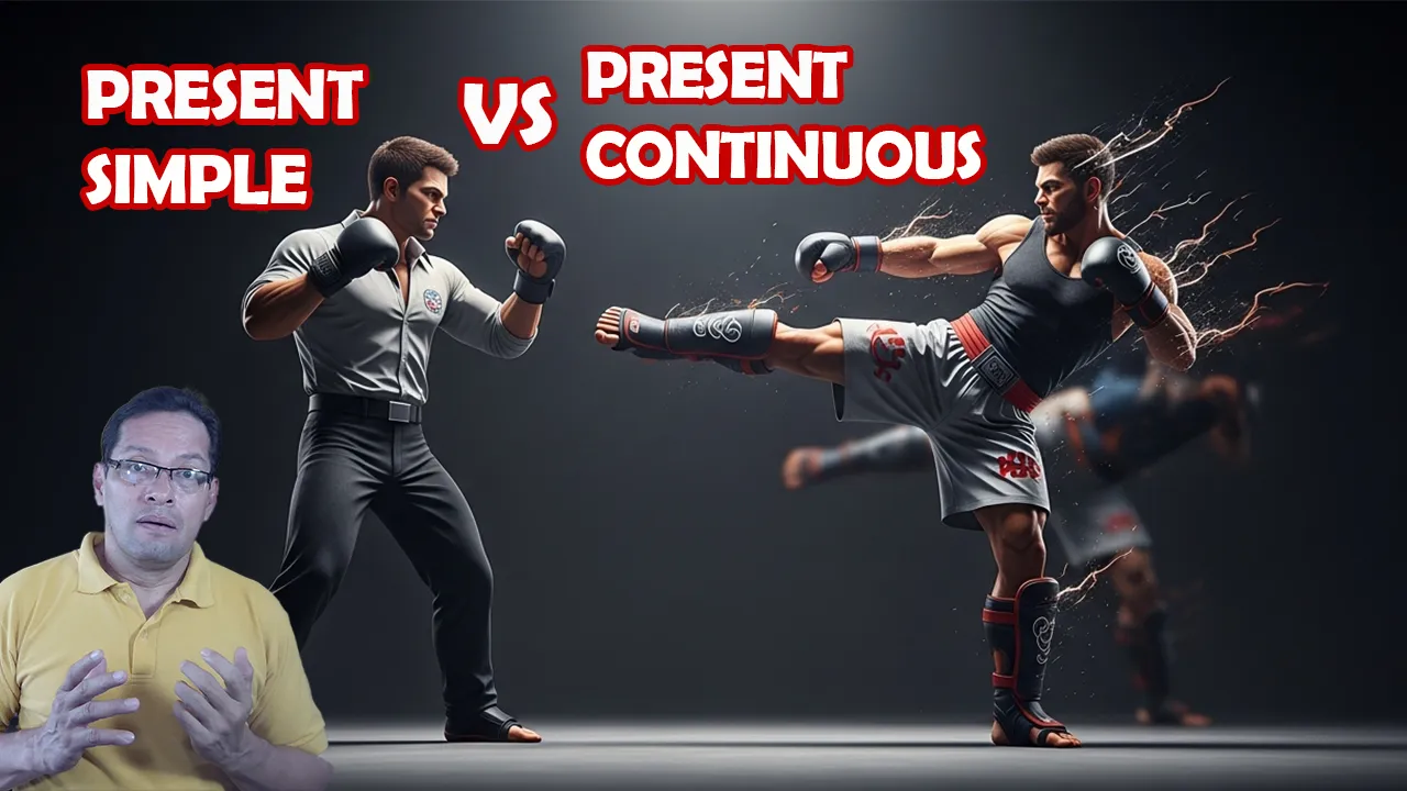 Present Simple vs Present Continuos, clase de inglés completa ...
